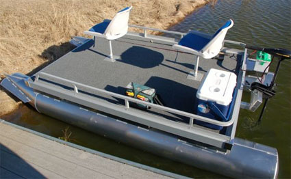 Brand New 12 ft Two Person Pontoon Fishing Boat