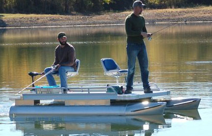 Brand New 12 ft Two Person Sport Pontoon Fishing Boat